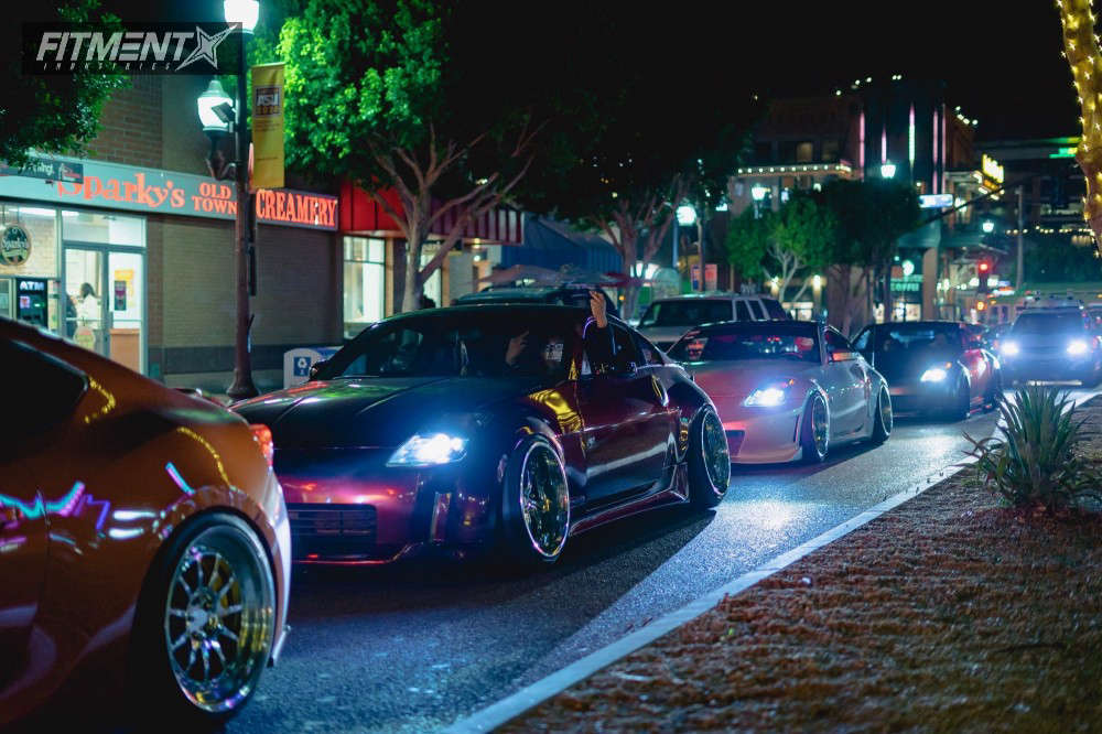 2005 Nissan 350Z Track with 19x11 Weds Cerberus II and Accelera 245x35 on Coilovers | 332432 ...