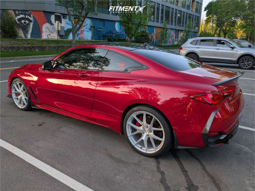 2018 INFINITI Q60 Red Sport 400 with 20x9 Aodhan Aff7 and Continental ...