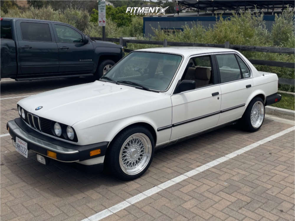 1985 BMW 318i Base with 16x8 ESM 002r and Lexani 205x45 on Lowering ...