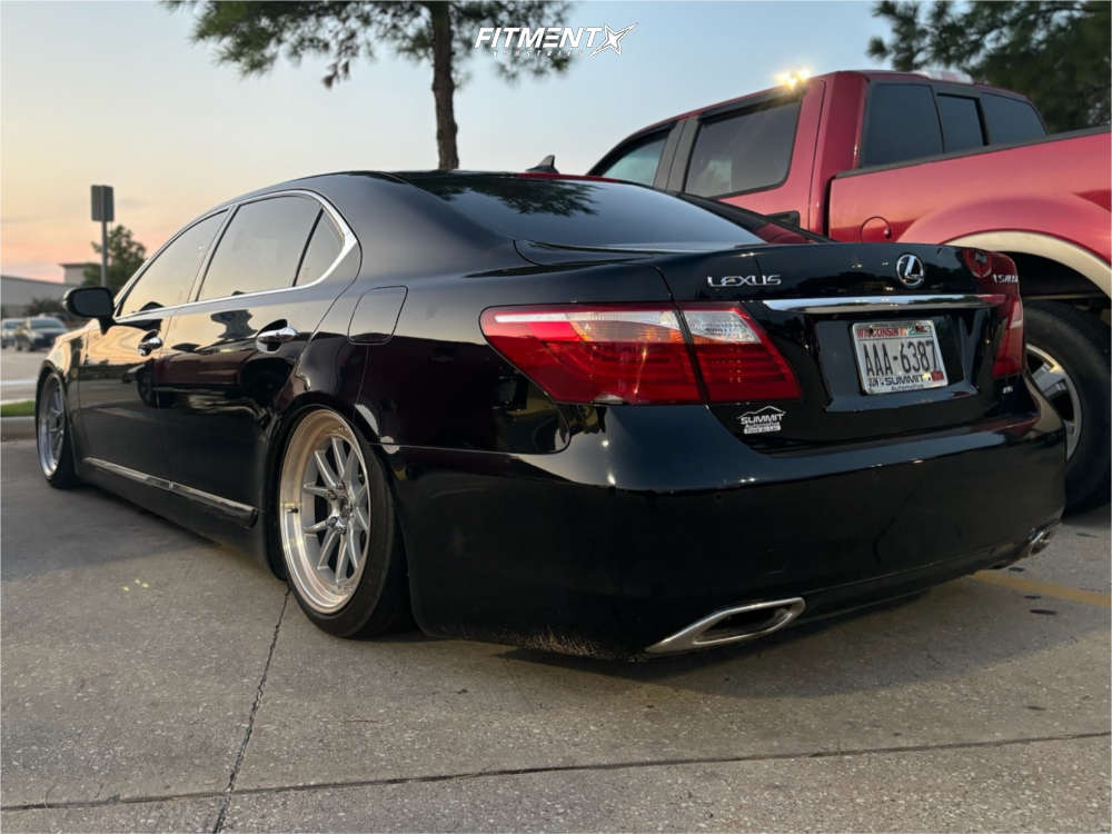 2010 Lexus LS460 L with 19x9.5 Aodhan Ds08 and Goodyear 235x40 on Air ...