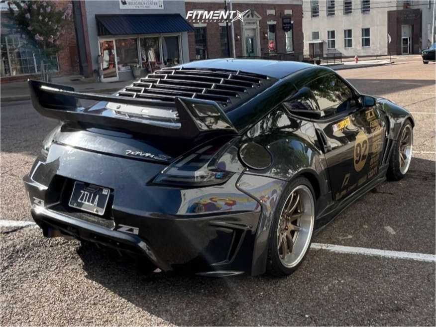 2013 Nissan 370Z Base with 19x9.5 Aodhan Ds02 and Otani 255x35 on ...