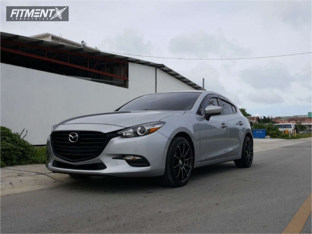 2017 Mazda 3 s Grand Touring with 18x8 Advan RS II and Nankang 215x45 ...