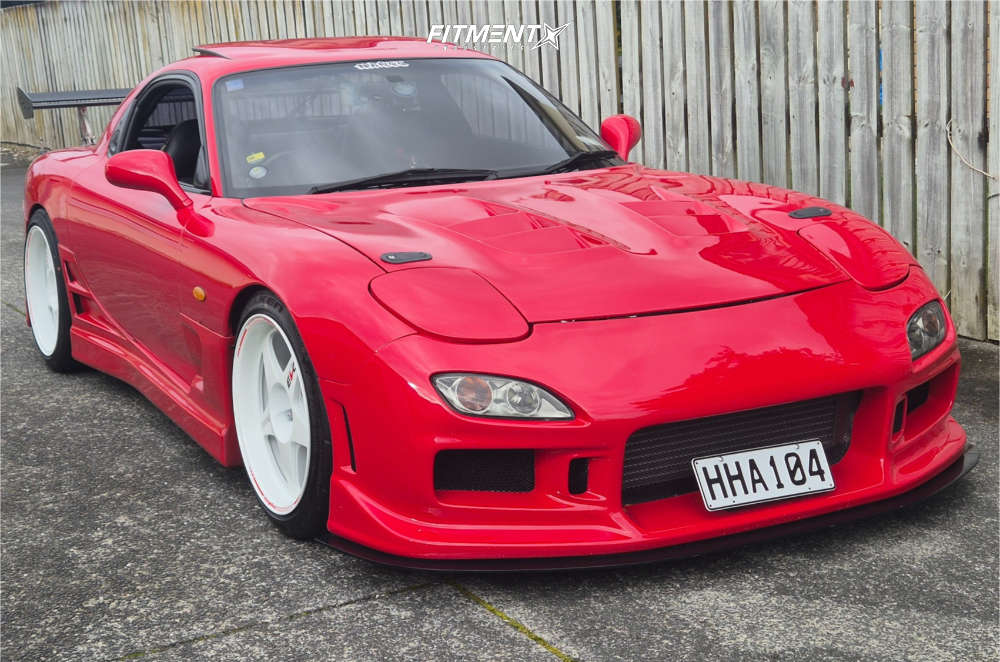 1993 Mazda RX-7 Base with 18x9.5 Desmond Regamaster Evo Ii and Falken ...