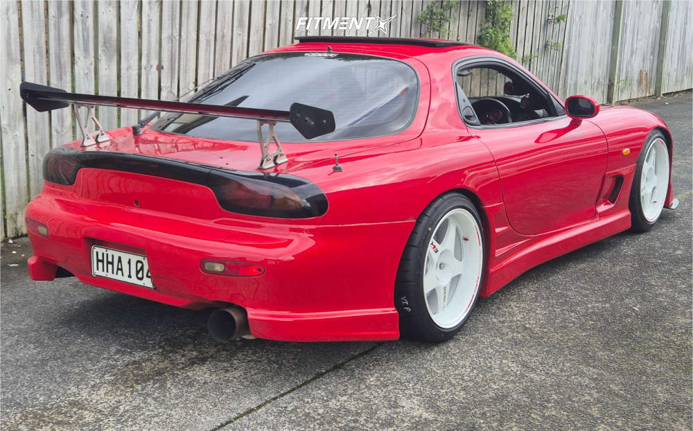 1993 Mazda RX-7 Base with 18x9.5 Desmond Regamaster Evo Ii and Falken ...
