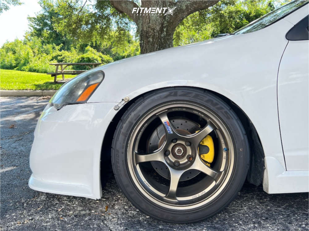 2002 Acura RSX Type-S with 17x9.5 A-Tech Monoblock and Falken 255x40 on ...
