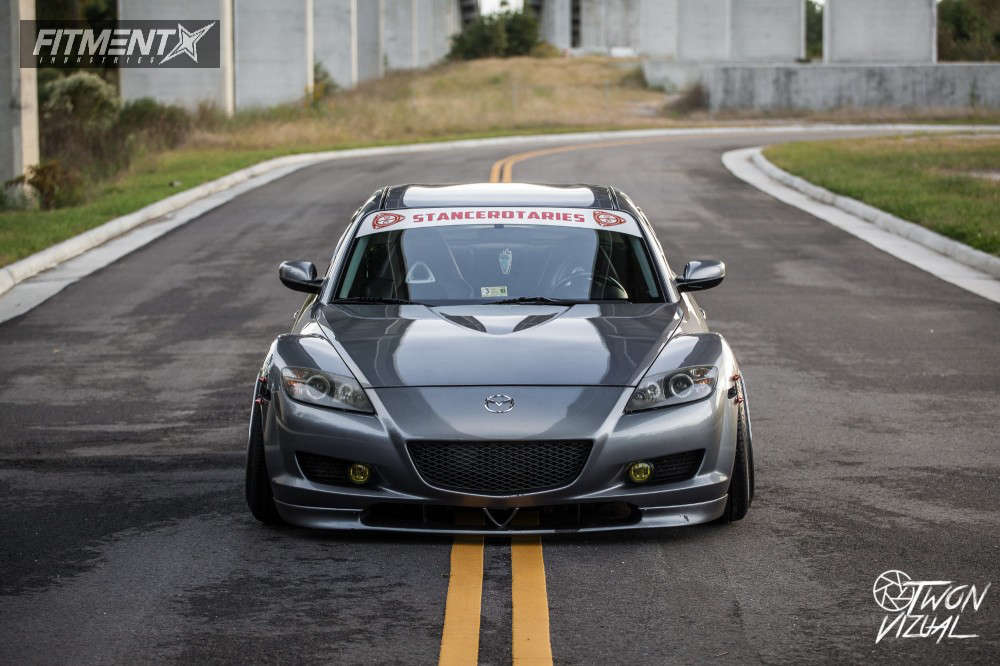 2004 Mazda RX-8 Base with 18x11 Work VS KF and Federal 235x40 on ...