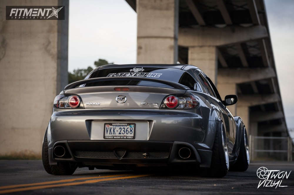 2004 Mazda RX-8 Base with 18x11 Work VS KF and Federal 235x40 on ...