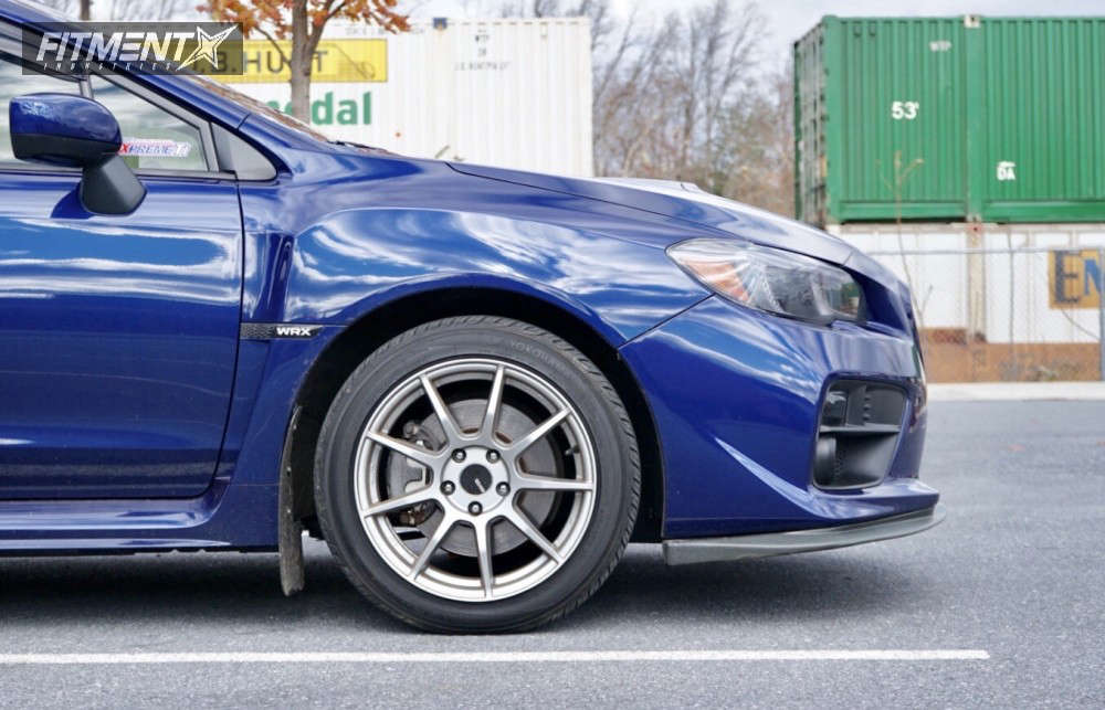 2016 Subaru WRX Premium with 17x9 Enkei Ts9 and Yokohama 235x45 on ...