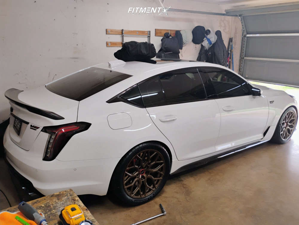 2025 Cadillac CT5 V Blackwing with 19x11 Rohana Rfx11 and Michelin 275x35 on Lowering Springs ...