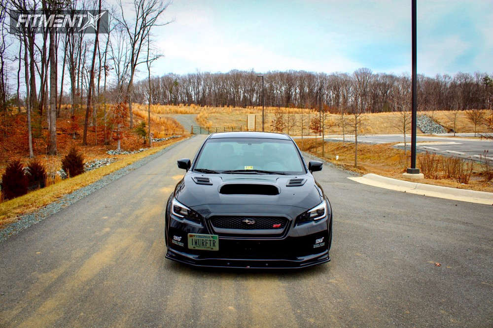 2016 Subaru WRX STI Base with 18x10.5 Advan RG - D2 and Continental ...