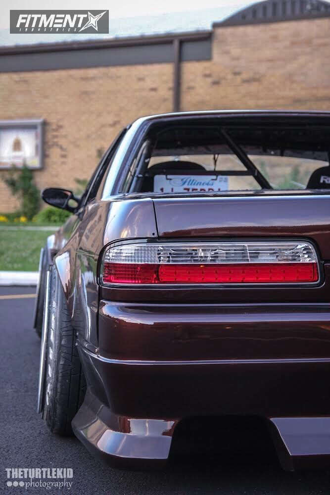 1989 Nissan 240SX XE with 18x10 Work Equip E05 and Toyo Tires 225x40 on ...