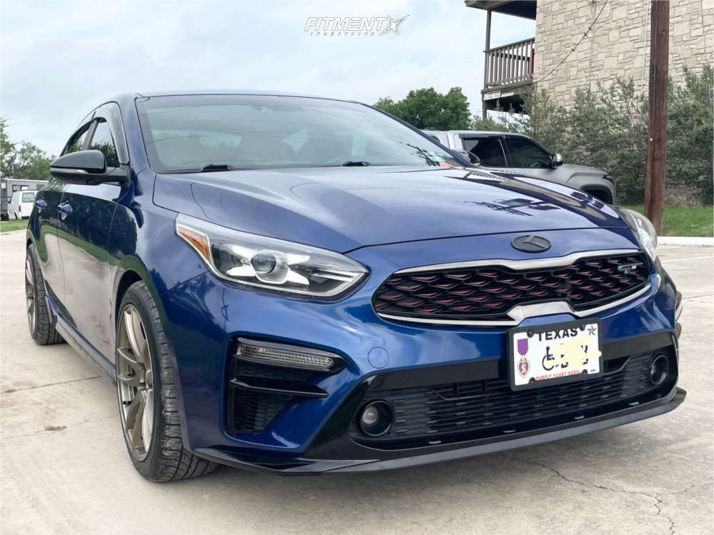 2021 Kia Forte GT with 18x8.5 AVID1 Av32 and Kosic 235x40 on Stock ...