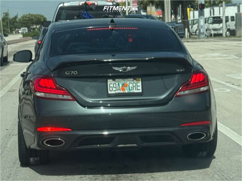 2020 Genesis G70 Prestige with 20x8.5 Ferrada F8-fr12 and Lexani 235x35 ...