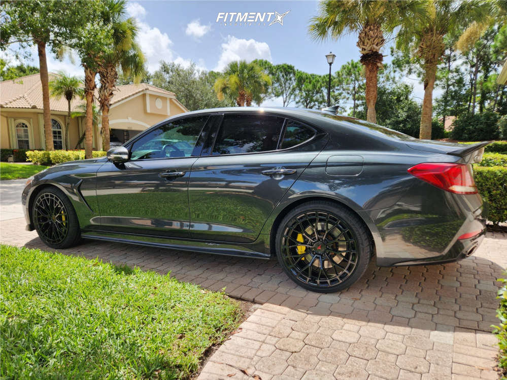 2020 Genesis G70 Prestige with 20x8.5 Ferrada F8-fr12 and Lexani 235x35 ...