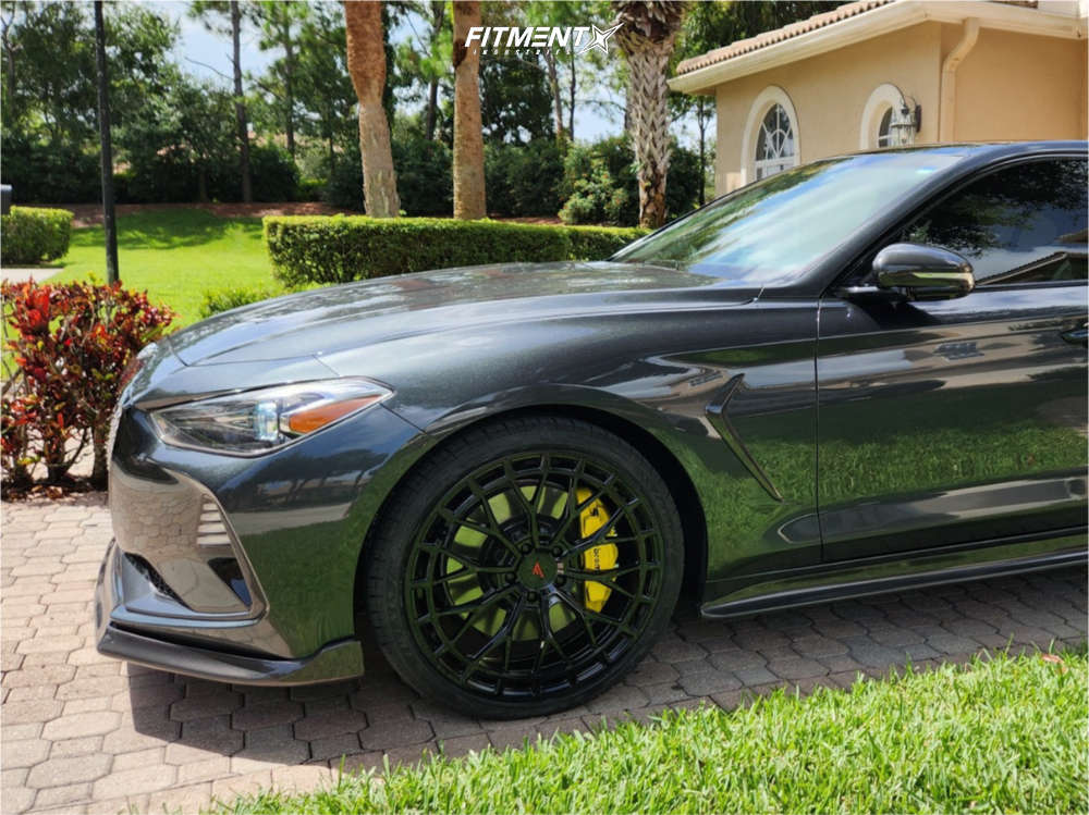 2020 Genesis G70 Prestige with 20x8.5 Ferrada F8-fr12 and Lexani 235x35 ...