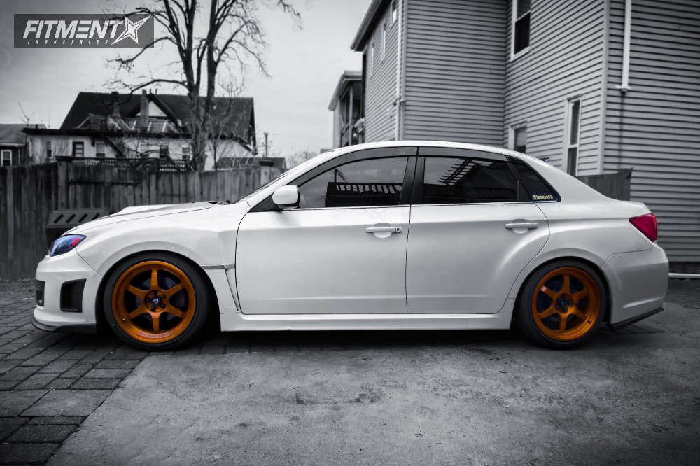2011 Subaru WRX Base with 18x9 Cosmis Racing XT-006R and Firestone ...