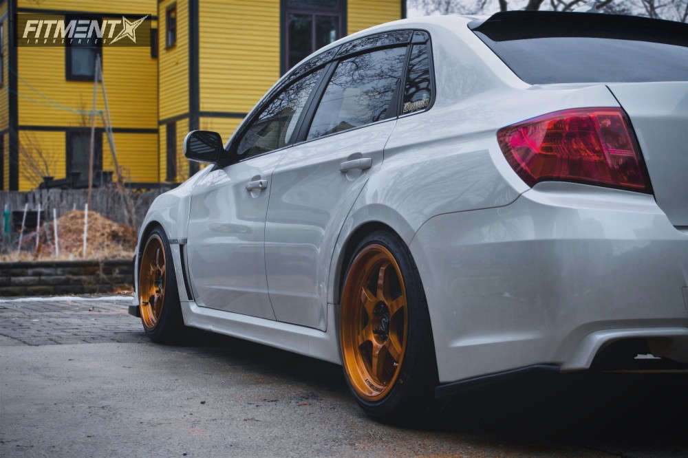 2011 Subaru WRX Base with 18x9 Cosmis Racing XT-006R and Firestone ...