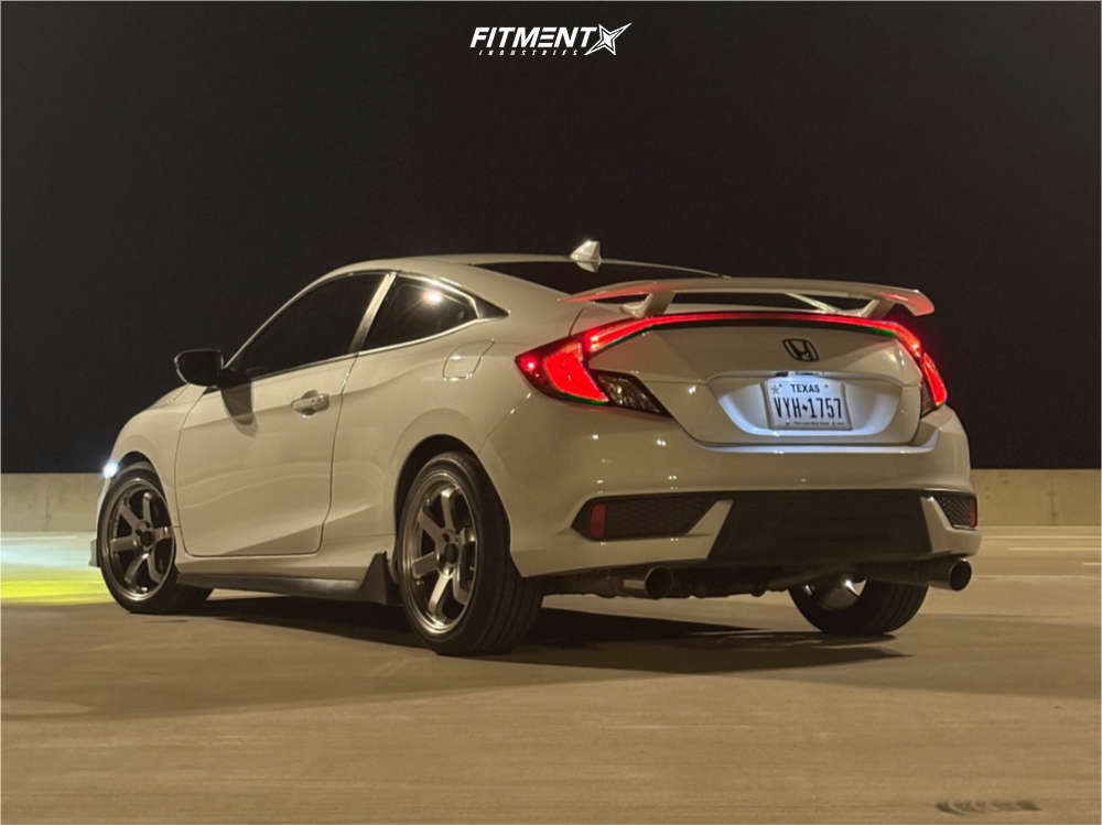 2019 Honda Civic EX with 18x8.5 AVID1 Av6 and Hankook 235x40 on Stock ...