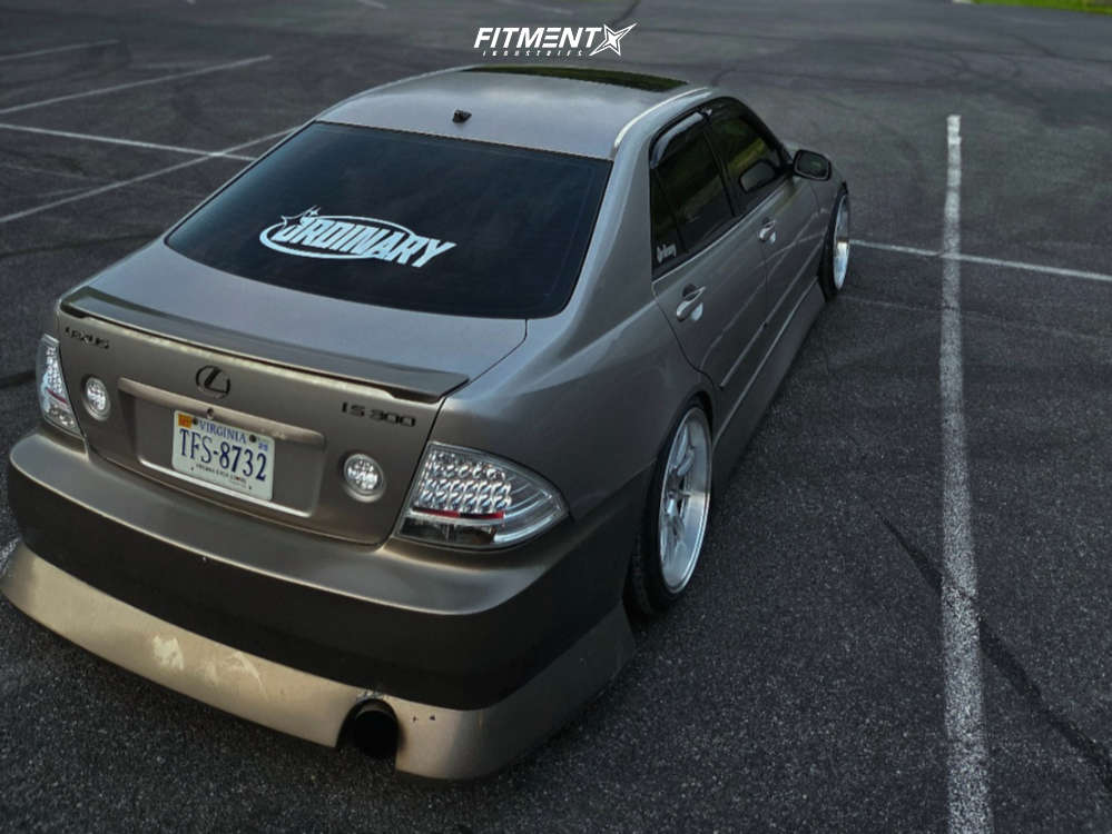 2004 Lexus IS300 Base with 18x9.5 Aodhan Ds07 and Kosic 225x40 on Coilovers | 3362171 | Fitment ...