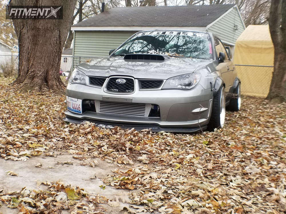 2006 Subaru Impreza WRX STI with 18x9.5 ESR Sr06 and Sumitomo 225x35 on ...