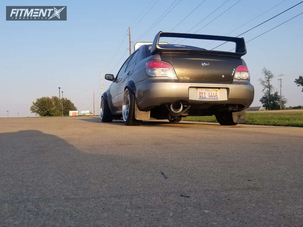 2006 Subaru Impreza WRX STI with 18x9.5 ESR Sr06 and Sumitomo 225x35 on ...