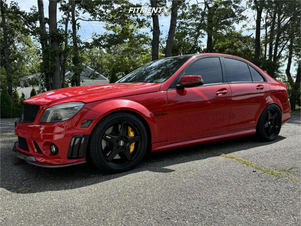 2009 Mercedes-Benz C63 AMG Base with 19x8.5 ESR Ap5c and Continental ...