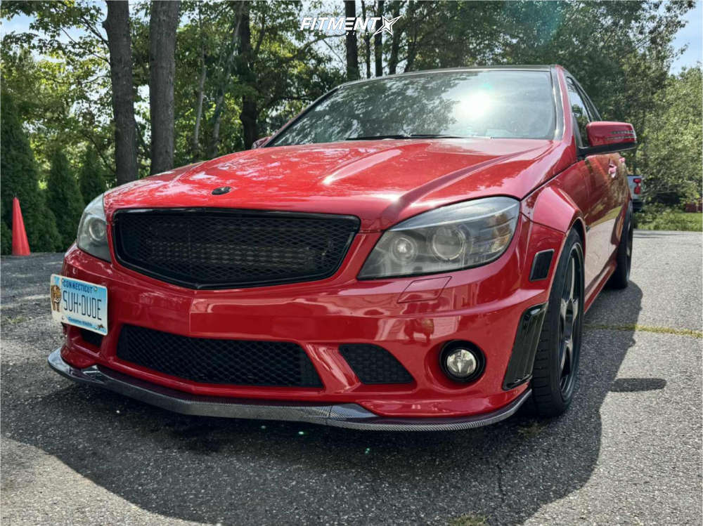 2009 Mercedes-Benz C63 AMG Base with 19x8.5 ESR Ap5c and Continental ...