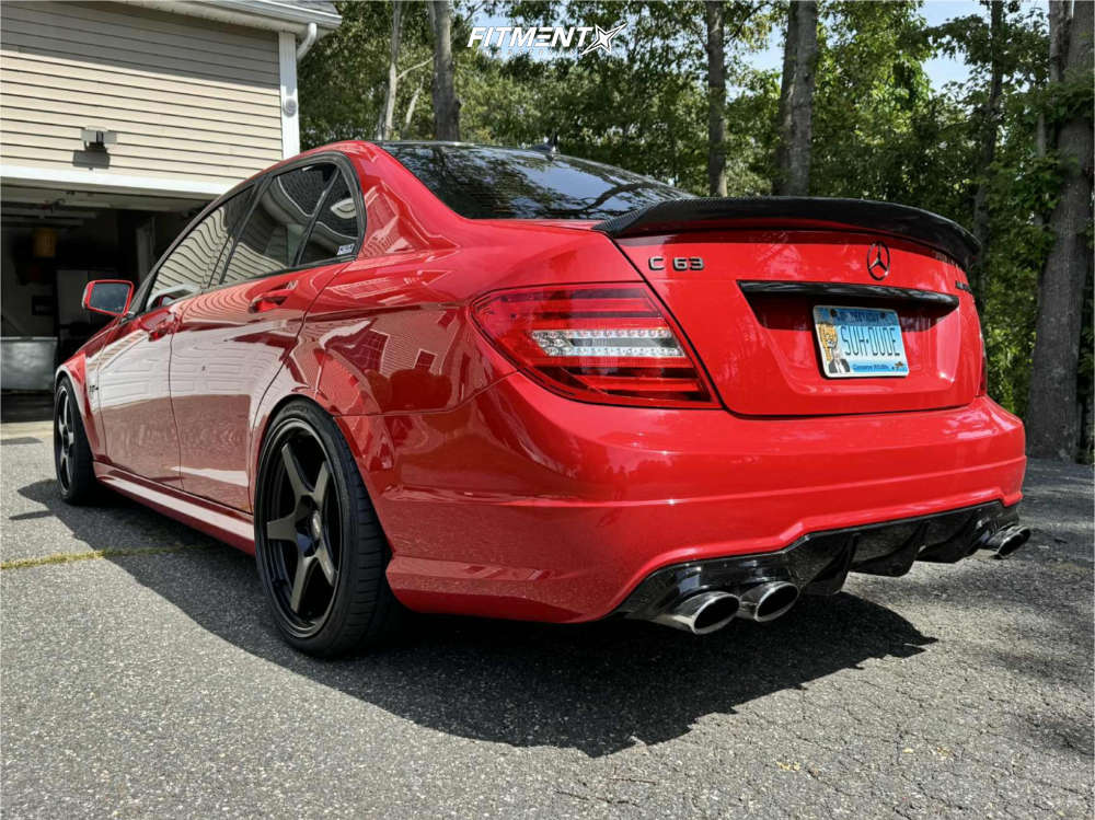 2009 Mercedes-Benz C63 AMG Base with 19x8.5 ESR Ap5c and Continental ...