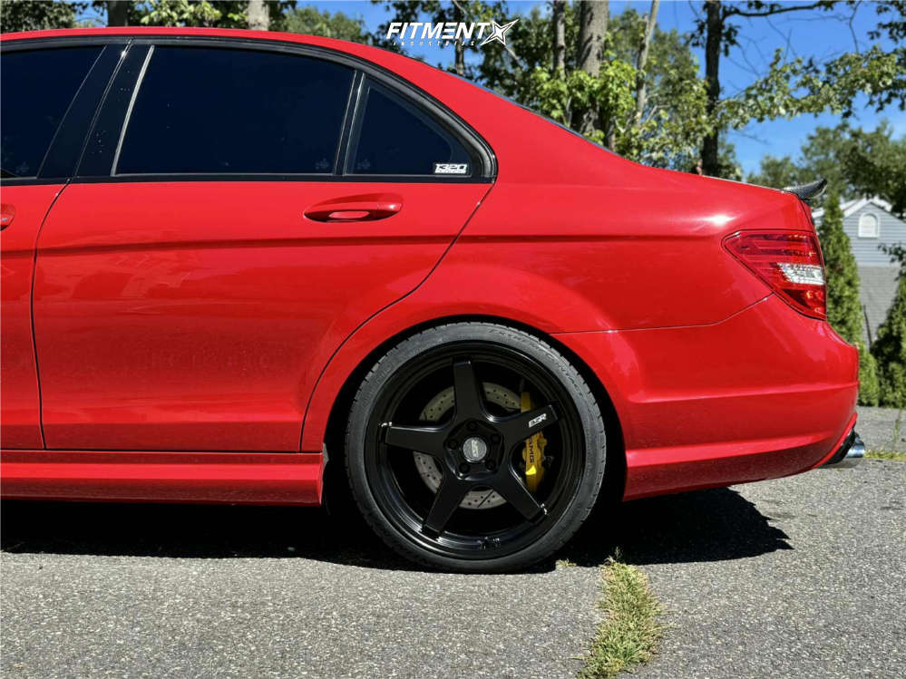 2009 Mercedes-Benz C63 AMG Base with 19x8.5 ESR Ap5c and Continental ...