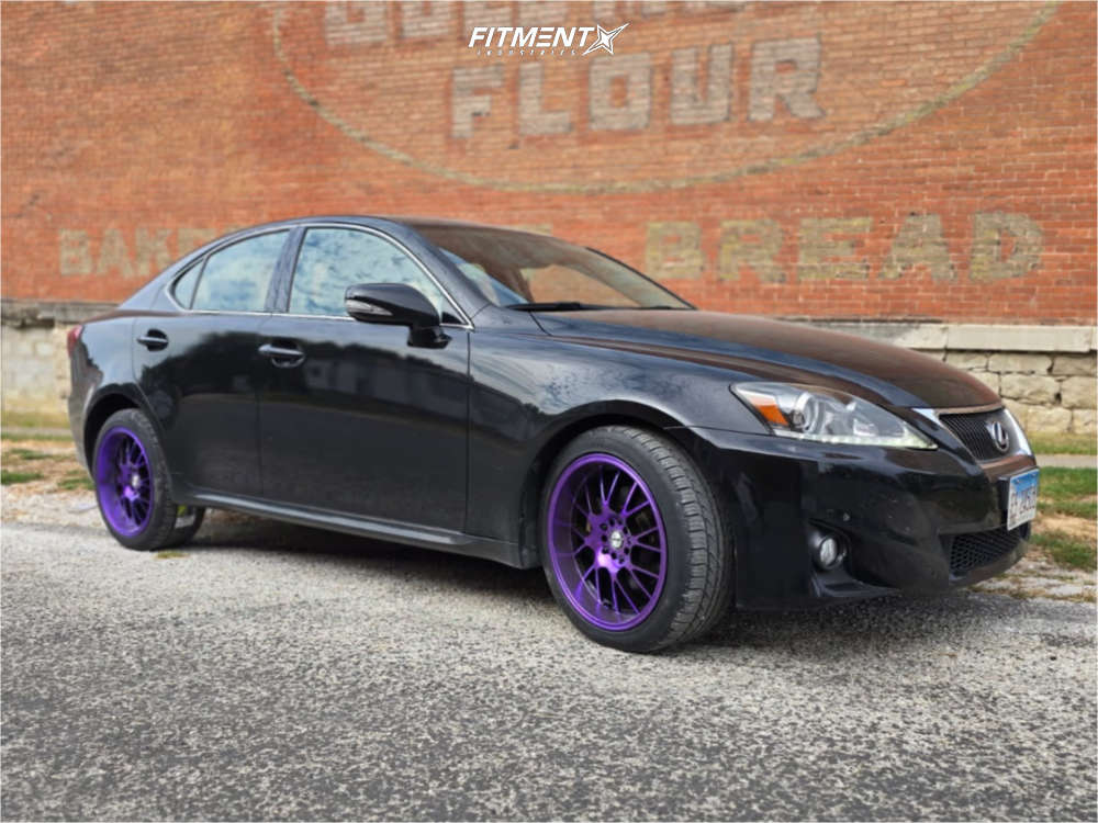 2013 Lexus IS250 Base with 18x8.5 Shift Crank and Kosic 245x40 on Stock ...