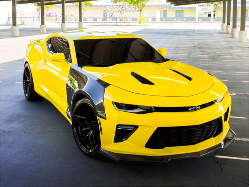 2017 Chevrolet Camaro SS with 20x10 MRR M755 and Falken 275x35 on Stock ...