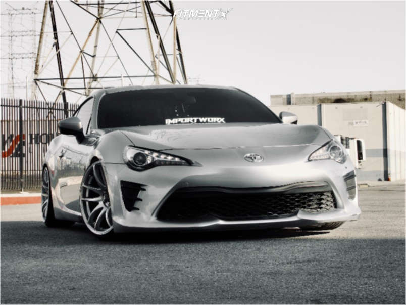 2017 Toyota 86 Base with 18x9.5 Vors Tr4 and Lionhart 215x35 on Stock ...