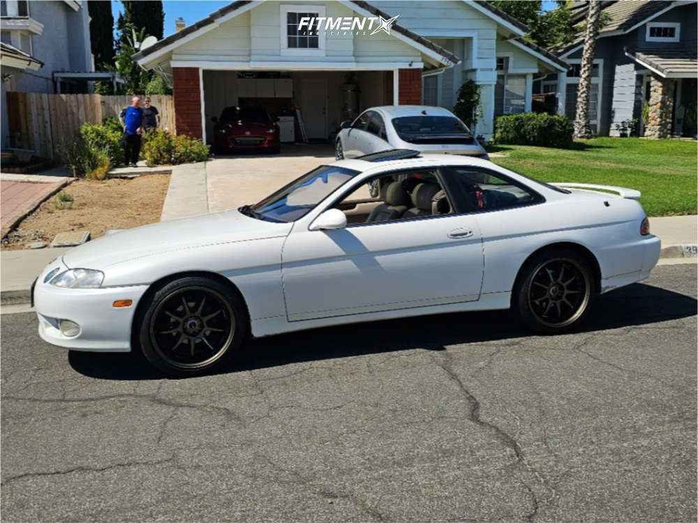 1998 Lexus SC300 Base with 19x9.5 Work D9r and Michelin 245x40 on Stock ...