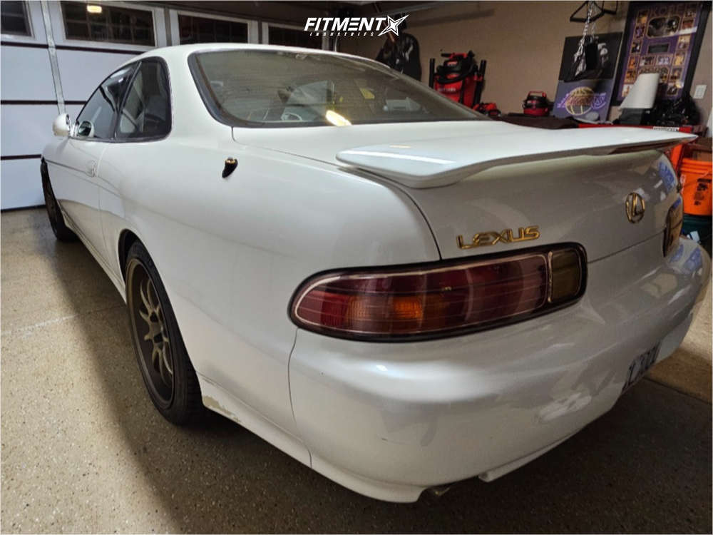 1998 Lexus SC300 Base with 19x9.5 Work D9r and Michelin 245x40 on Stock ...