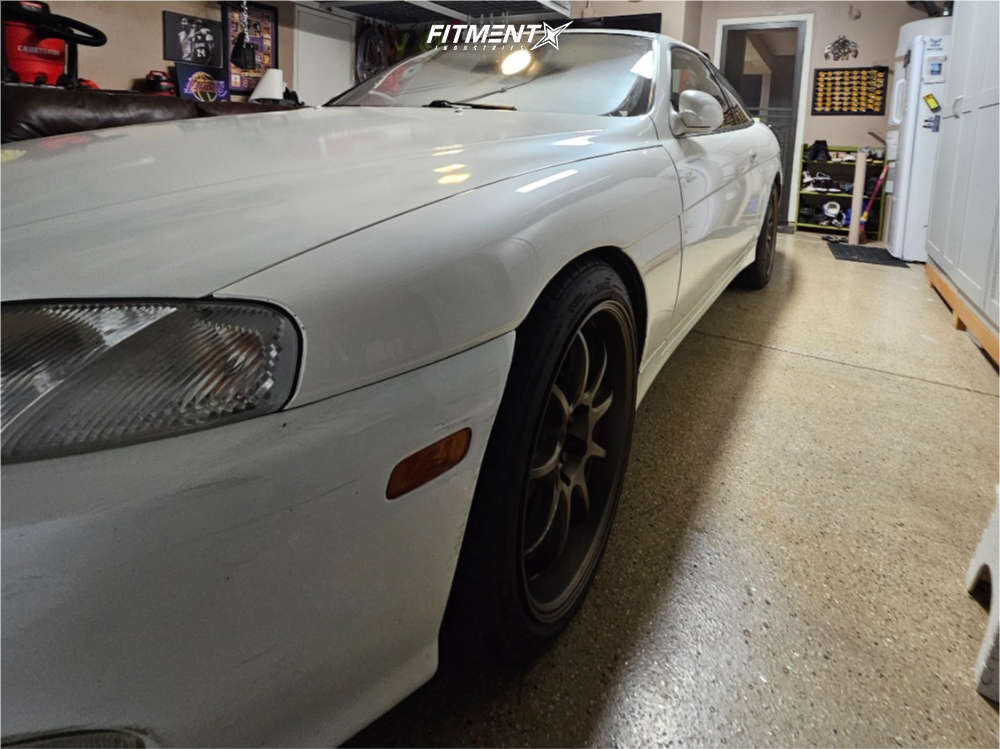 1998 Lexus SC300 Base with 19x9.5 Work D9r and Michelin 245x40 on Stock ...