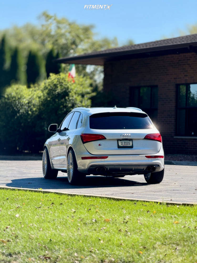 2014 Audi SQ5 Premium Plus with 22x10 Rotiform Grz and Lexani 265x35 on Lowering Springs ...