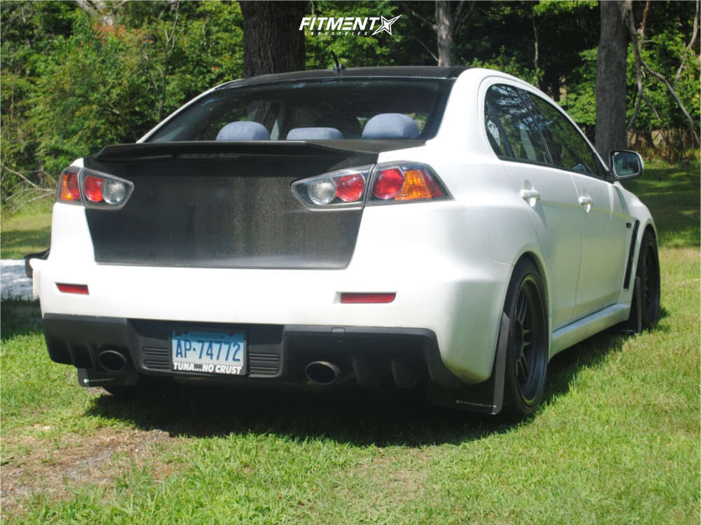 2008 Mitsubishi Lancer Evolution GSR with 18x9.5 Enkei Rpf1rs and ...