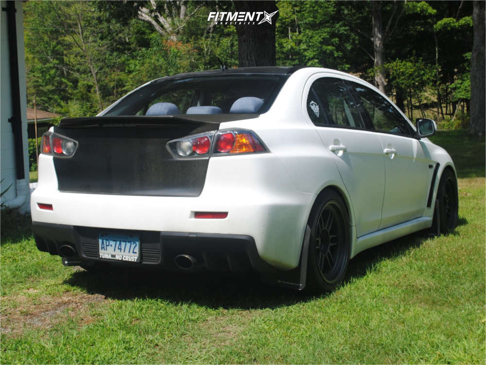 2008 Mitsubishi Lancer Evolution GSR with 18x9.5 Enkei Rpf1rs and ...