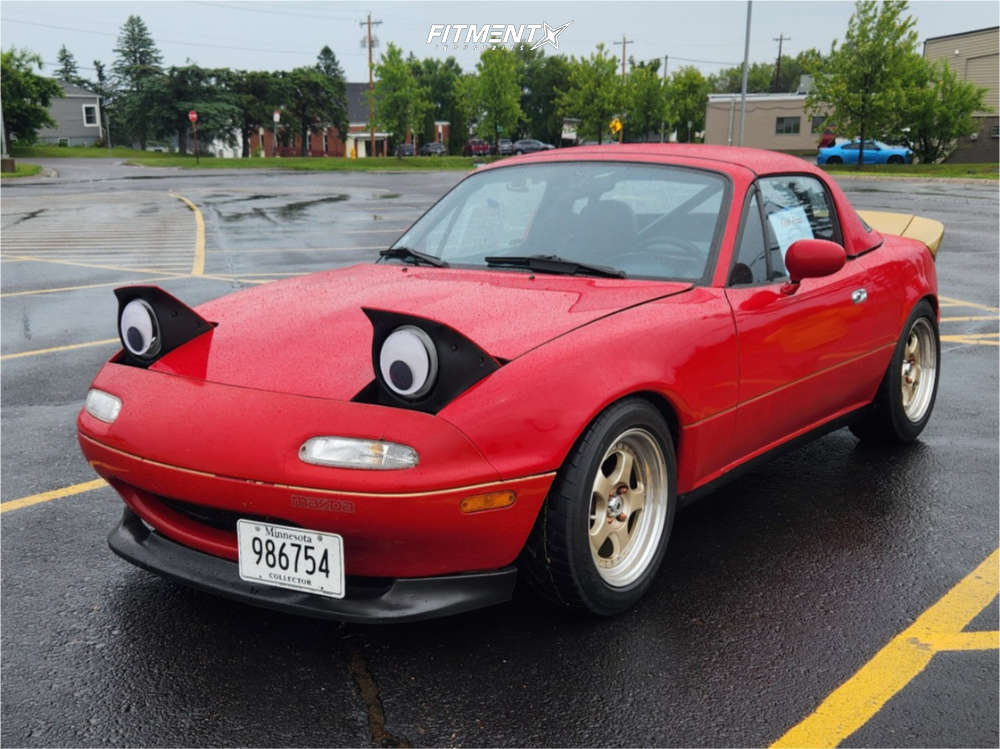 1992 Mazda Miata Base with 15x7.5 Konig Candy and Toyo Tires 195x50 on ...