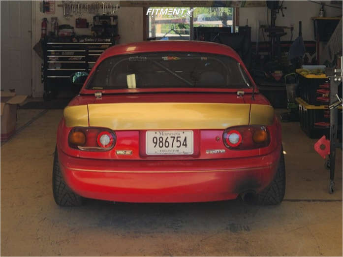1992 Mazda Miata Base with 15x7.5 Konig Candy and Toyo Tires 195x50 on ...