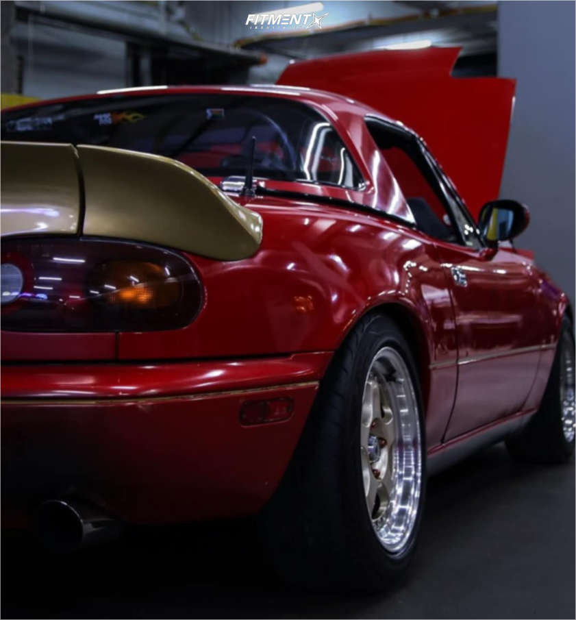 1992 Mazda Miata Base with 15x7.5 Konig Candy and Toyo Tires 195x50 on ...