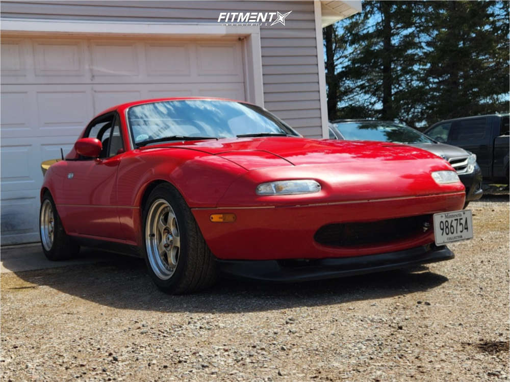 1992 Mazda Miata Base with 15x7.5 Konig Candy and Toyo Tires 195x50 on ...