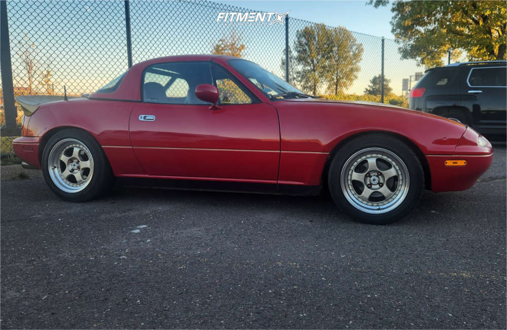 1992 Mazda Miata Base with 15x7.5 Konig Candy and Toyo Tires 195x50 on ...