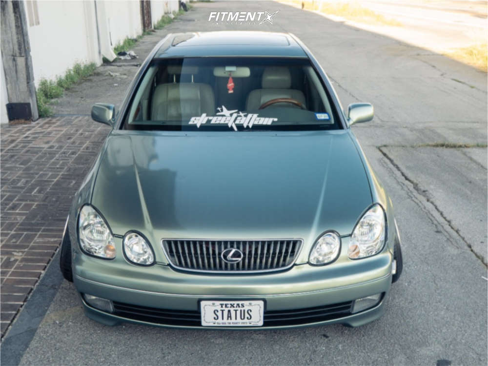 2001 Lexus GS300 Base with 19x11 Work Gran Seeker Ccx and Arroyo 245x35 on Air Suspension ...