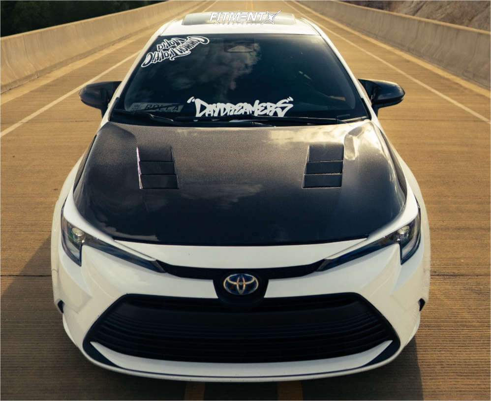 2023 Toyota Corolla Hybrid XLE with 18x9.5 Rotiform Nue and Solus ...