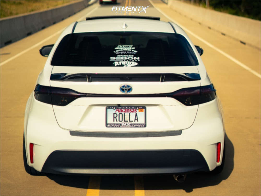 2023 Toyota Corolla Hybrid XLE with 18x9.5 Rotiform Nue and Solus ...