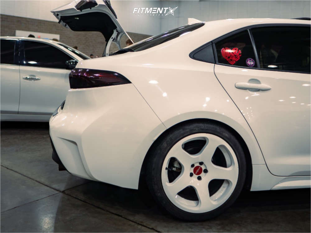 2023 Toyota Corolla Hybrid XLE with 18x9.5 Rotiform Nue and Solus ...