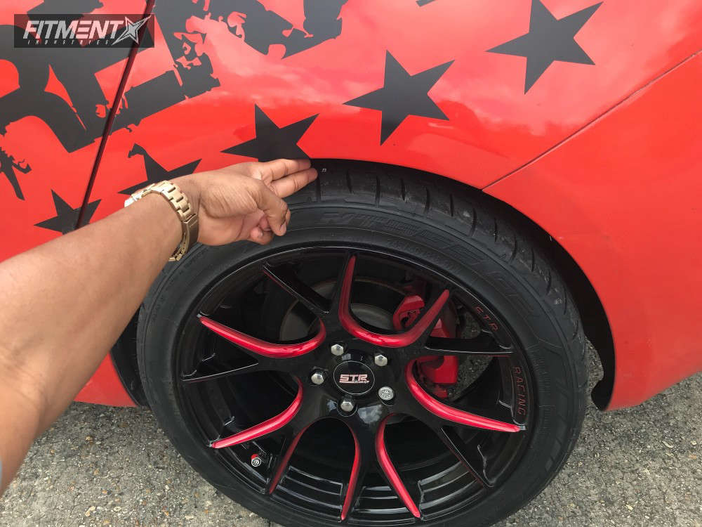 2016 Dodge Dart SXT with 18x8.5 STR 905 and Nitto 245x40 on Stock ...