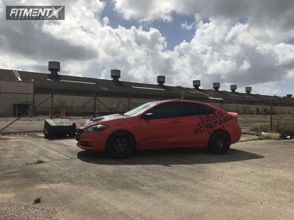 2016 Dodge Dart SXT with 18x8.5 STR 905 and Nitto 245x40 on Stock ...