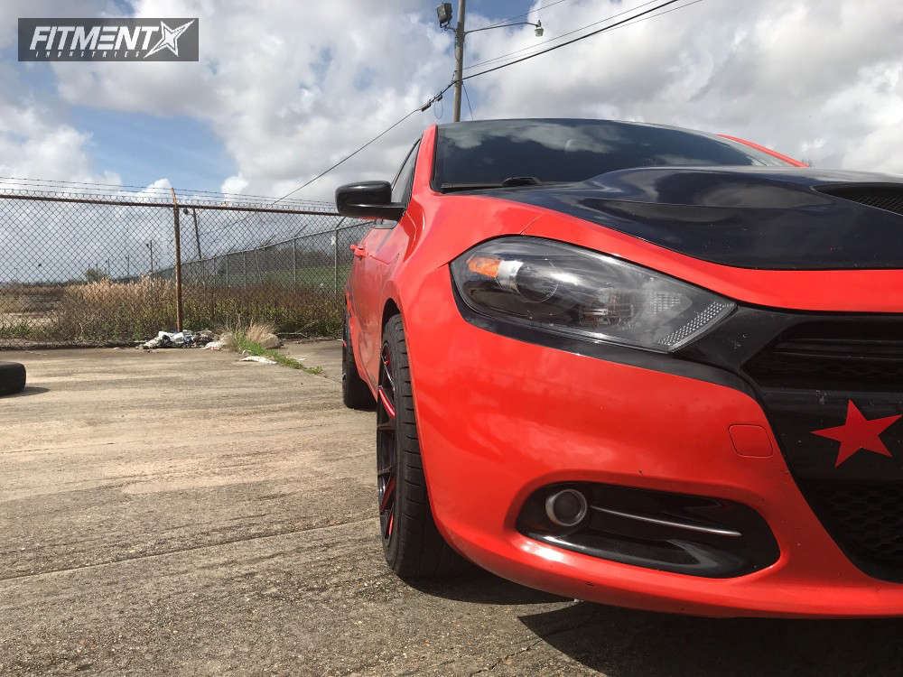 2016 Dodge Dart SXT with 18x8.5 STR 905 and Nitto 245x40 on Stock ...